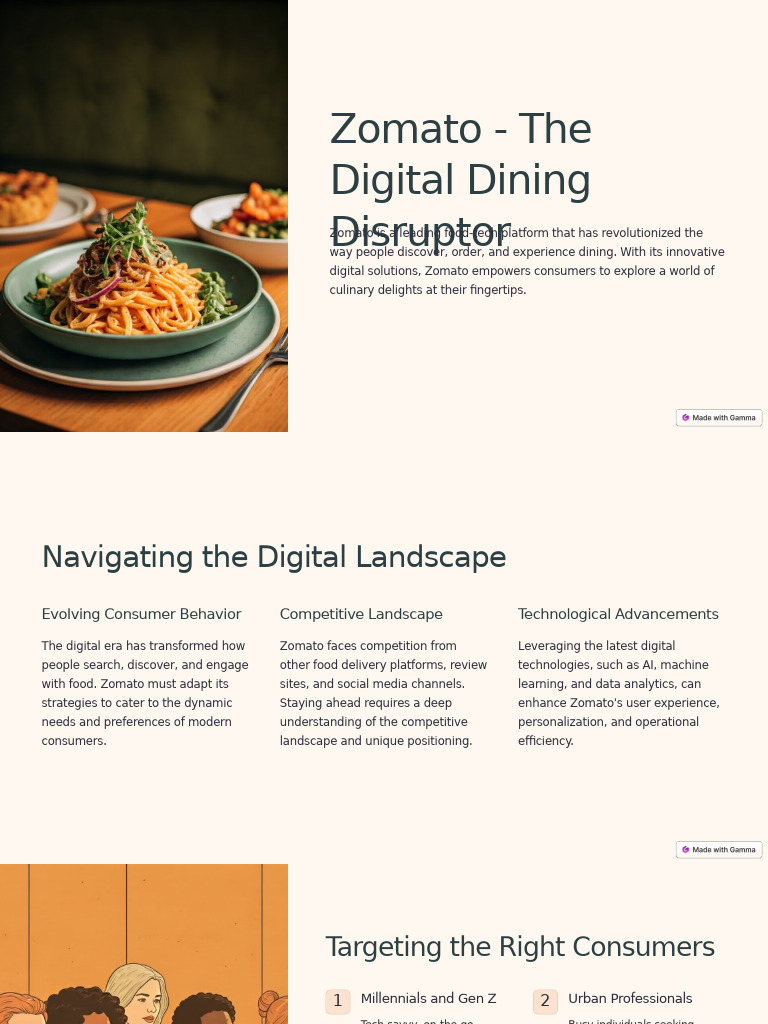 Zomato The Digital Dining Disruptor | PDF | Social Media | Popular ...