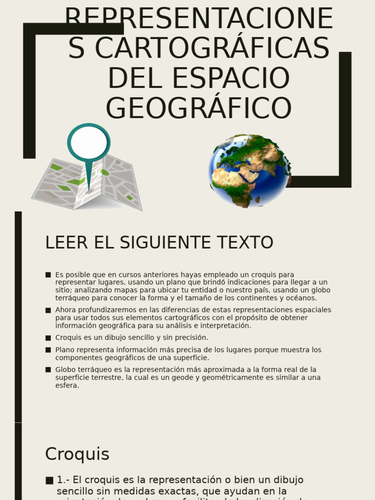 Tipos de Representaciones Cartográficas | PDF | Mapa | Cartografía