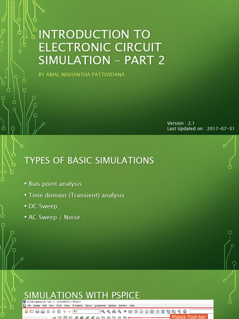 03 - Electronic Circuit Simulation - Part 2 | PDF | Electronic Circuits ...