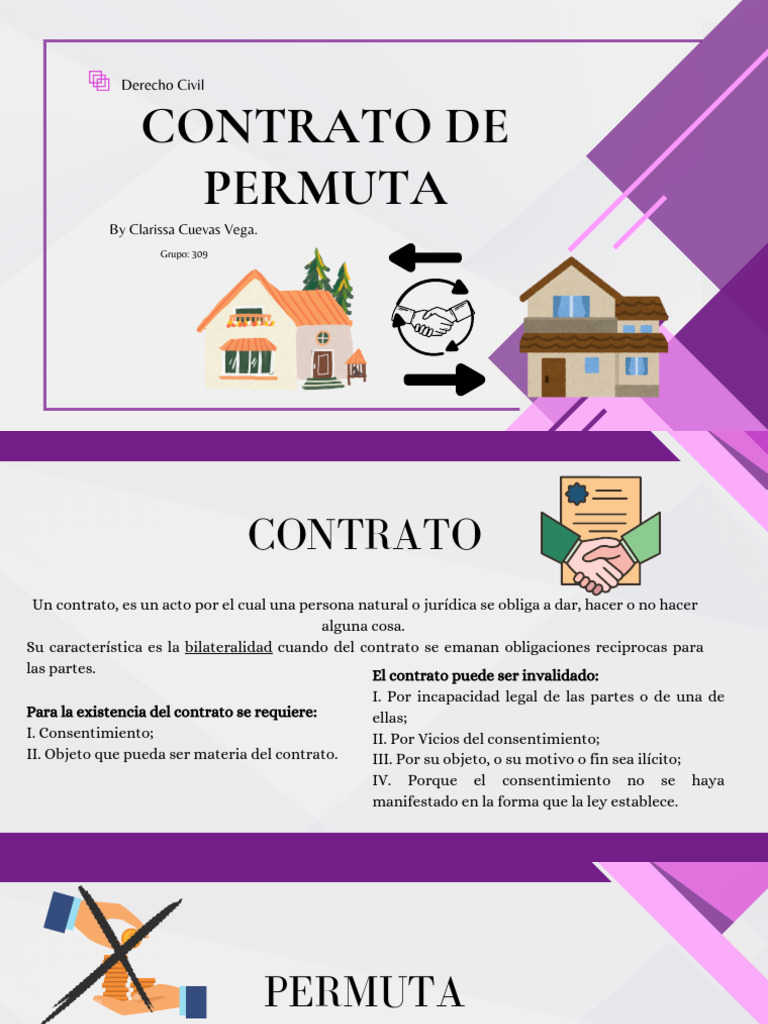 Contrato de Permuta | PDF | Derecho privado | Derecho civil (sistema legal)