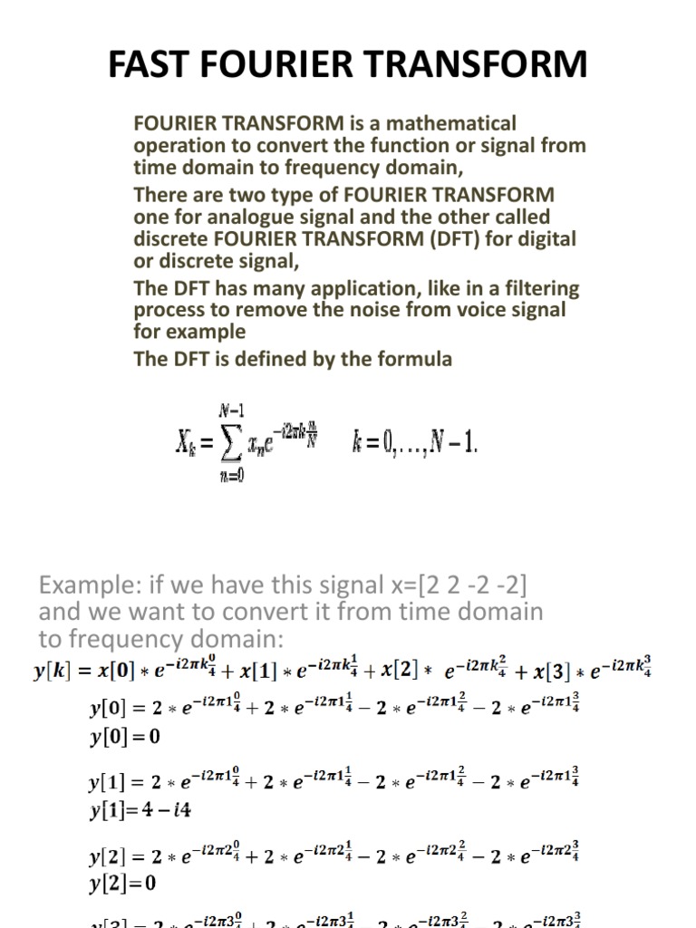 FFT | Discrete Fourier Transform | Fast Fourier Transform