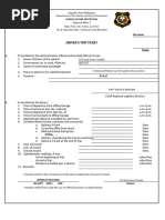 TRIP TICKET Sample | PDF | Finance & Money Management