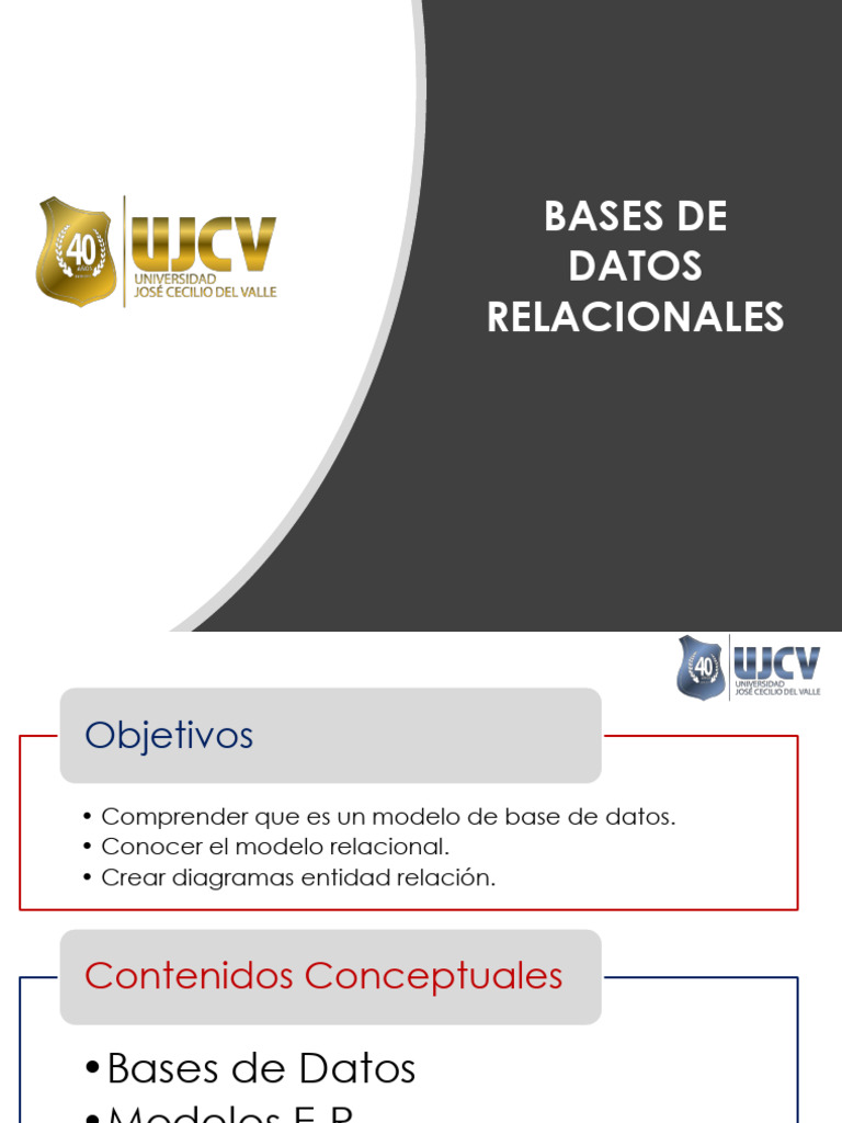 Base de Datos Relacional Modelo ER | PDF | Bases de datos | Modelo relacional