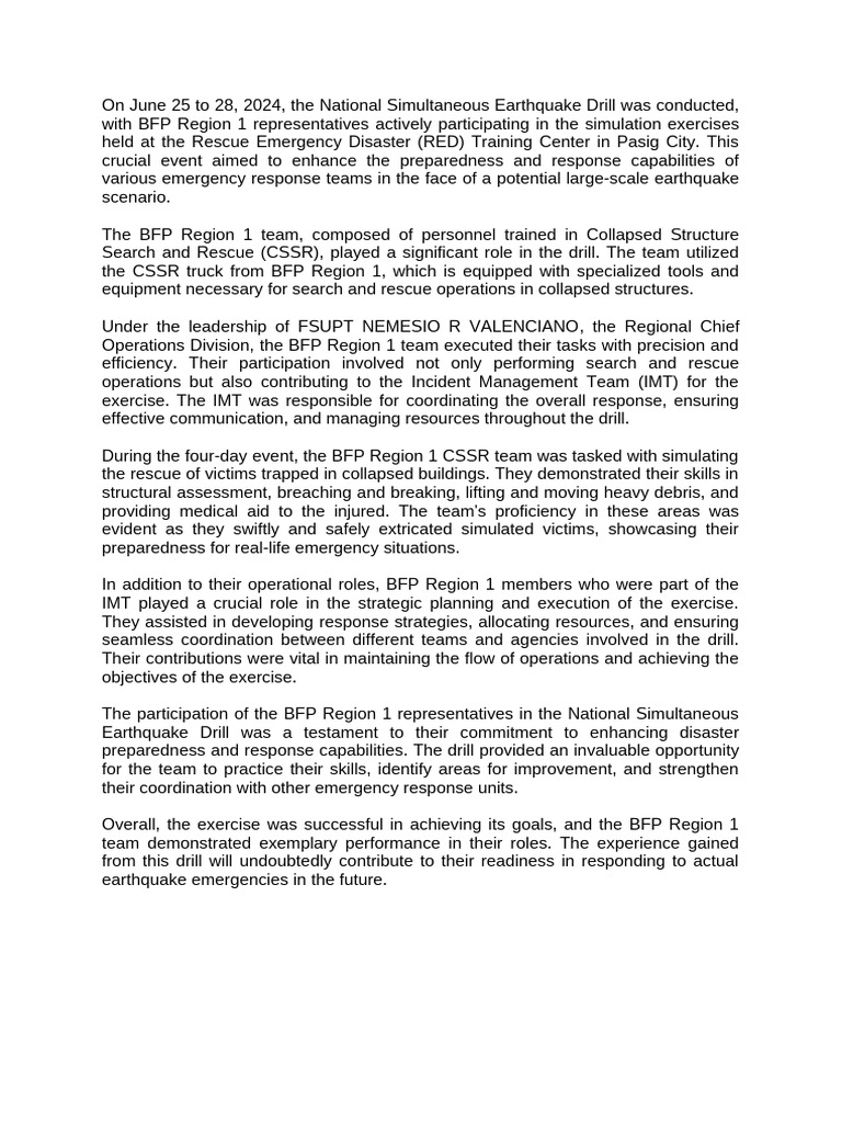 NSED 2024 | PDF | Emergency Management | Emergency