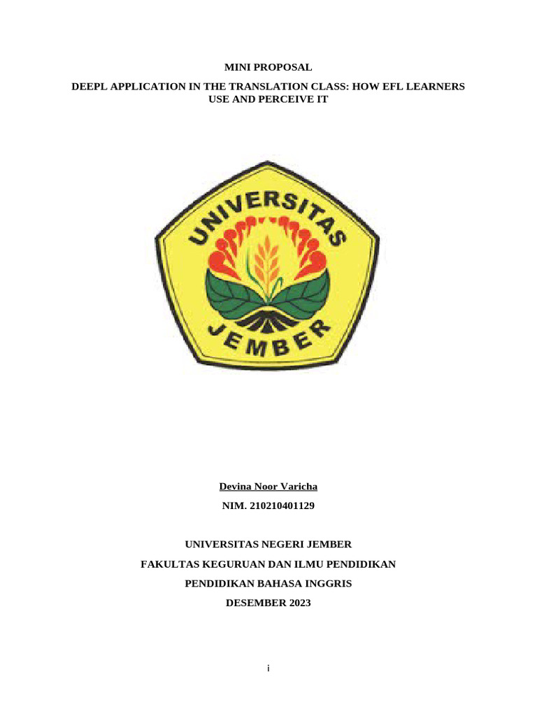 Mini Proposal Devina | PDF | Artificial Intelligence | Intelligence (AI) & Semantics