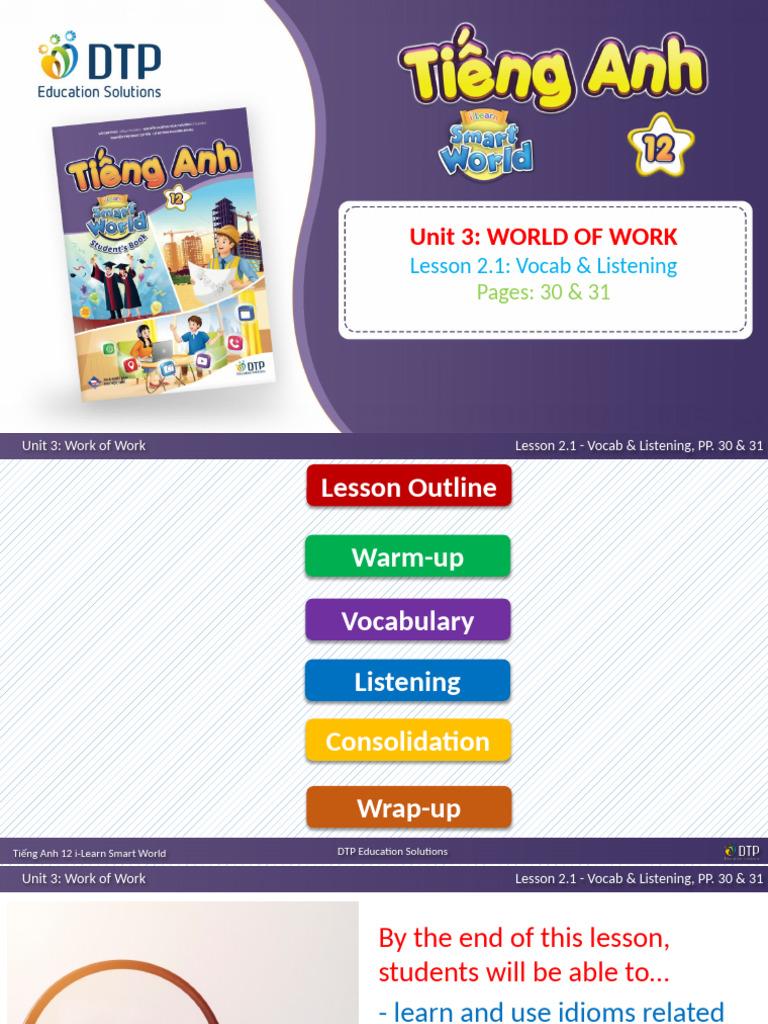 Unit 3 - Lesson 2.1 - Vocab & Listening - Pages 30 & 31 Revised | PDF ...