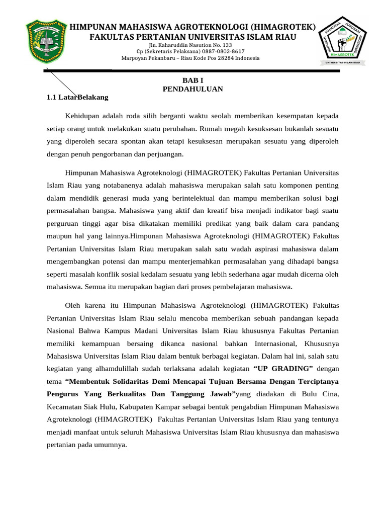 LPJ Kegiatan Upgrading 2022-1 | PDF | Sains & Matematika