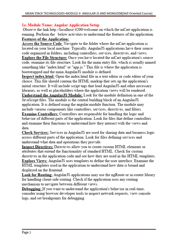 MST Module-Ii Manual | PDF | Angular Js | Software
