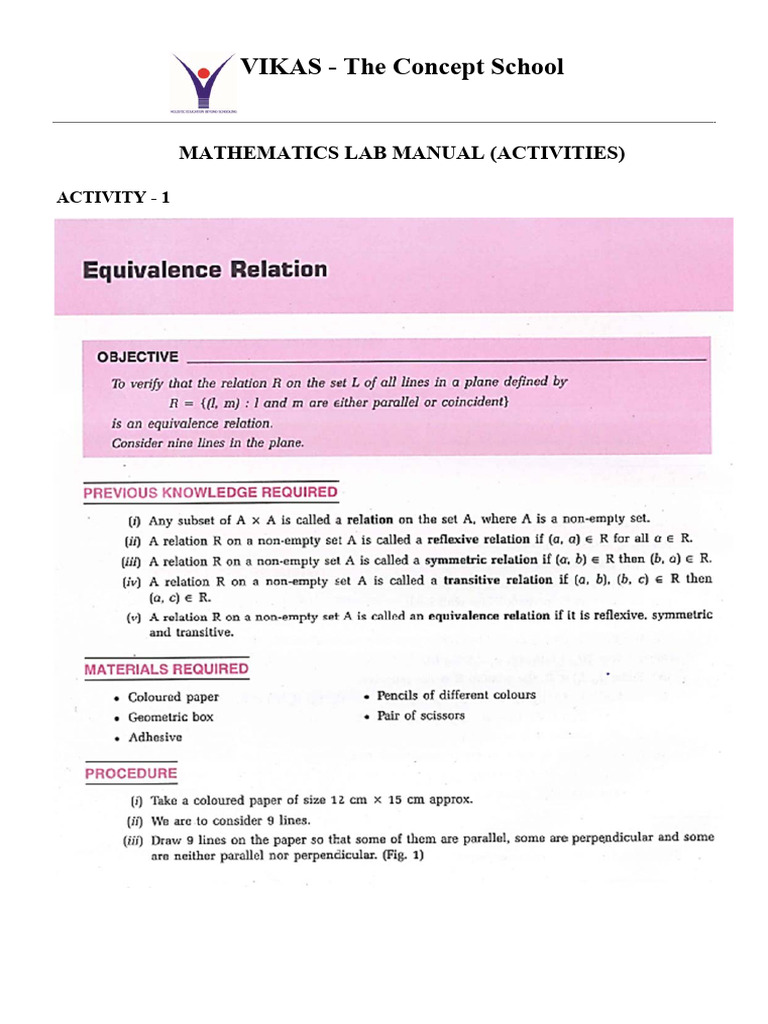 Mathematics Lab Manual | PDF | Career & Growth | Business