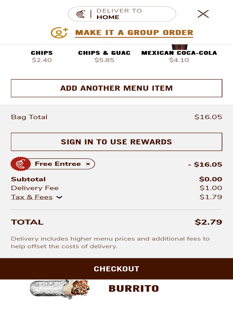 Chipotle - Order Now | PDF