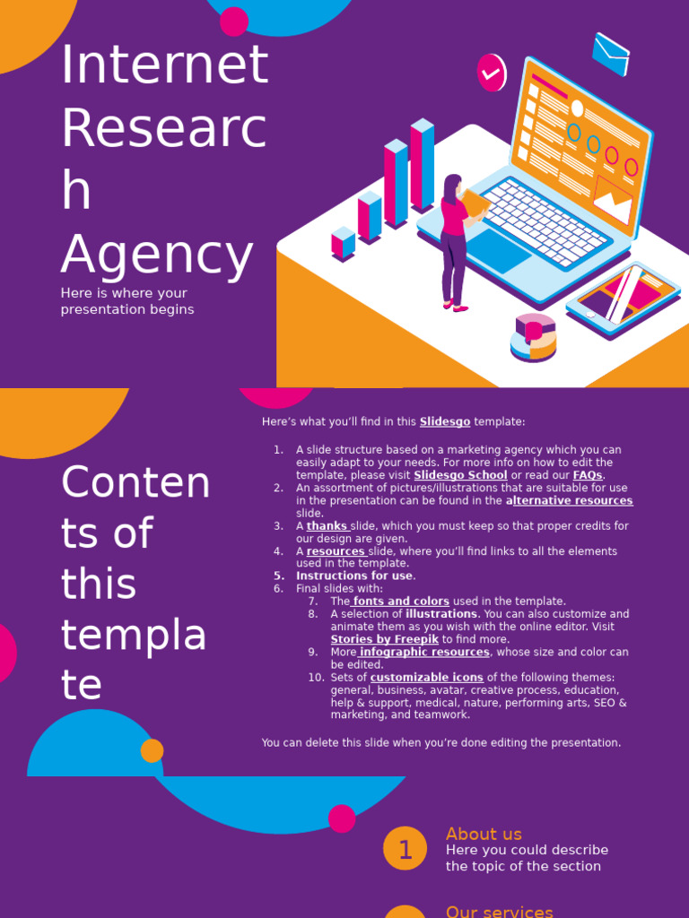 Marketing Agency Presentation Template | PDF | Planets | Planets In ...