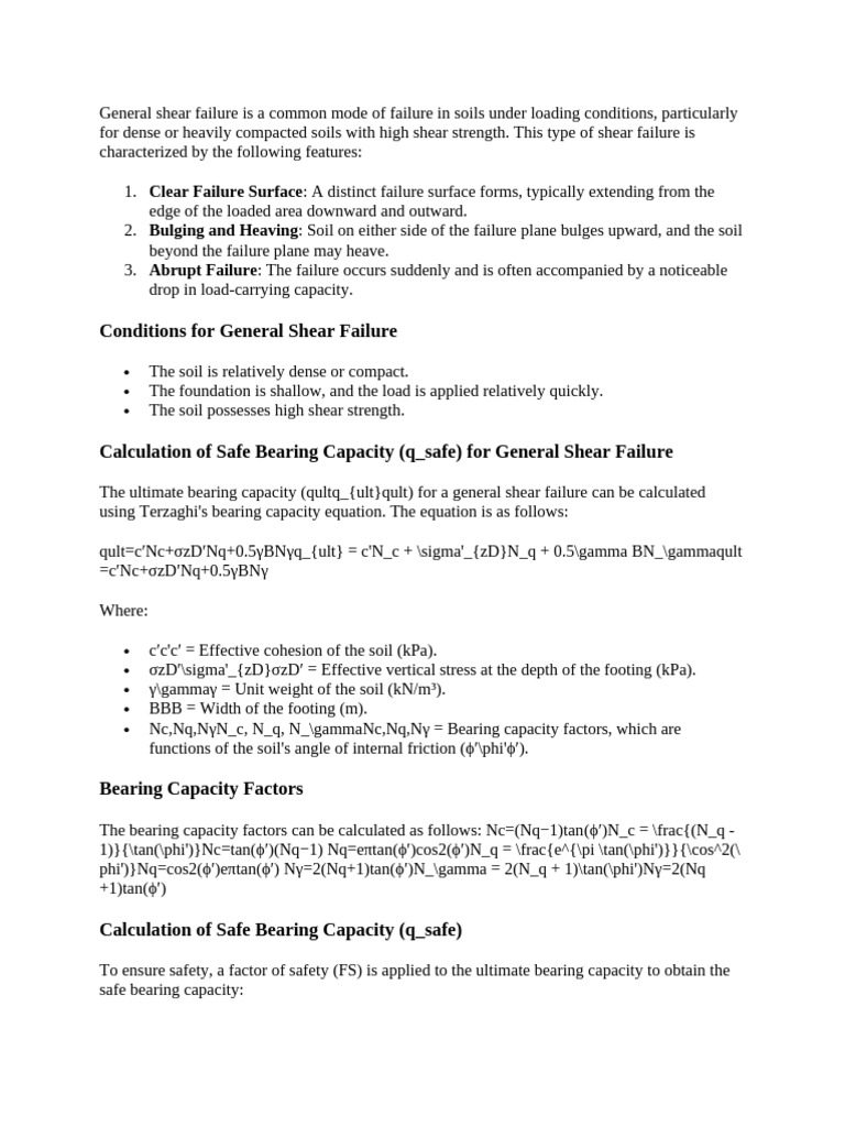 General Shear | PDF | Natural Materials | Structural Engineering