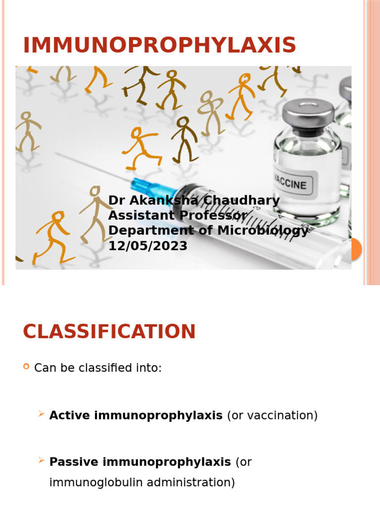 Immunoprophylaxis 2023513822500 | PDF | Vaccines | Public Health