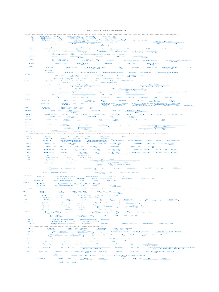 Advanced Constraint Optimization | PDF