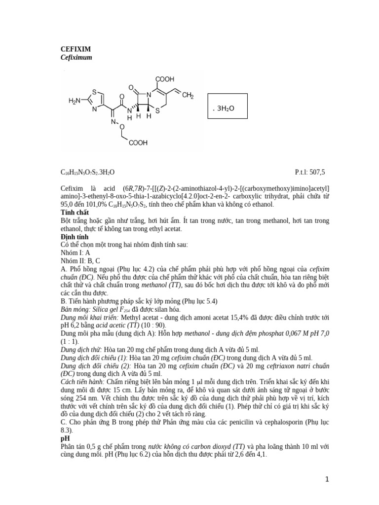Cefixim | PDF