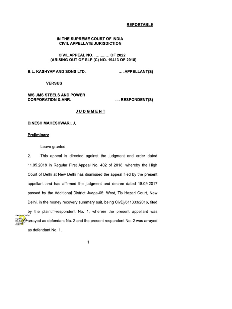 Judgment Order 37 Rule 1 | PDF