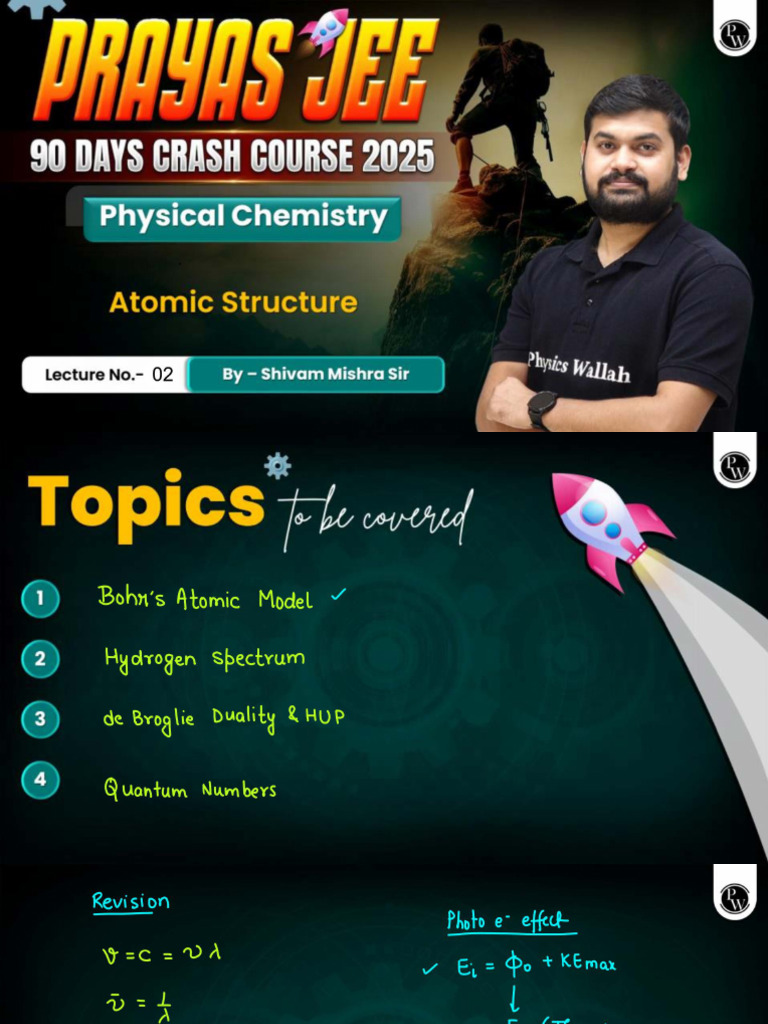 Atomic Structure 02 Class Notes Pdf 3301