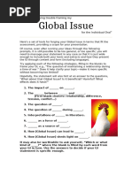 Examples of Global Issue Statements | PDF