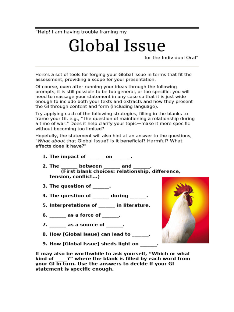 Framing Global Issues | PDF