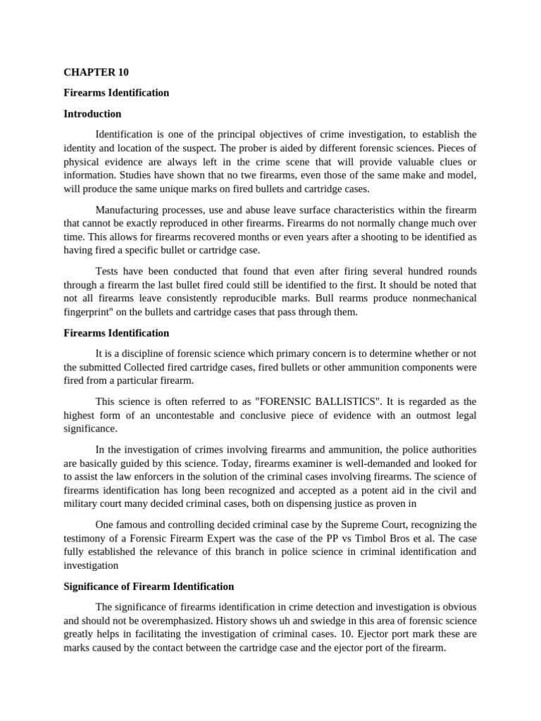 Firearms Identification | PDF | Gun Barrel | Cartridge (Firearms)