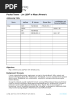 10.2.6 Packet Tracer - Use LLDP To Map A Network | PDF | Computer Network | Router (Computing)