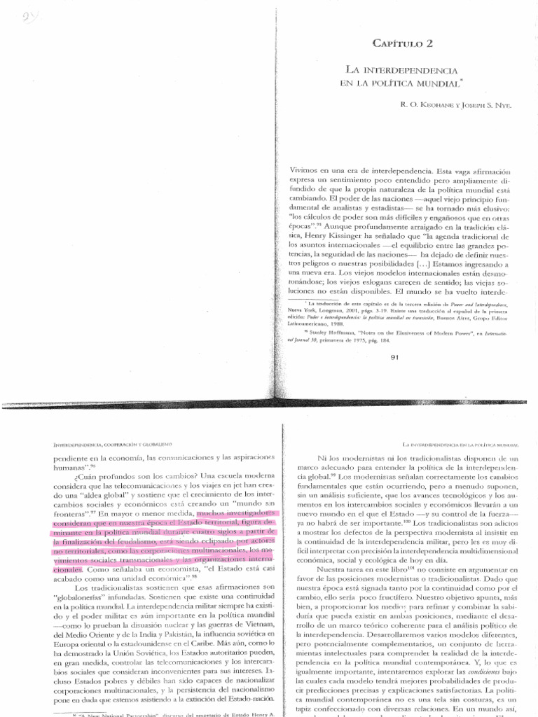 Keohane y Nye 28 de Abril 2021 | PDF