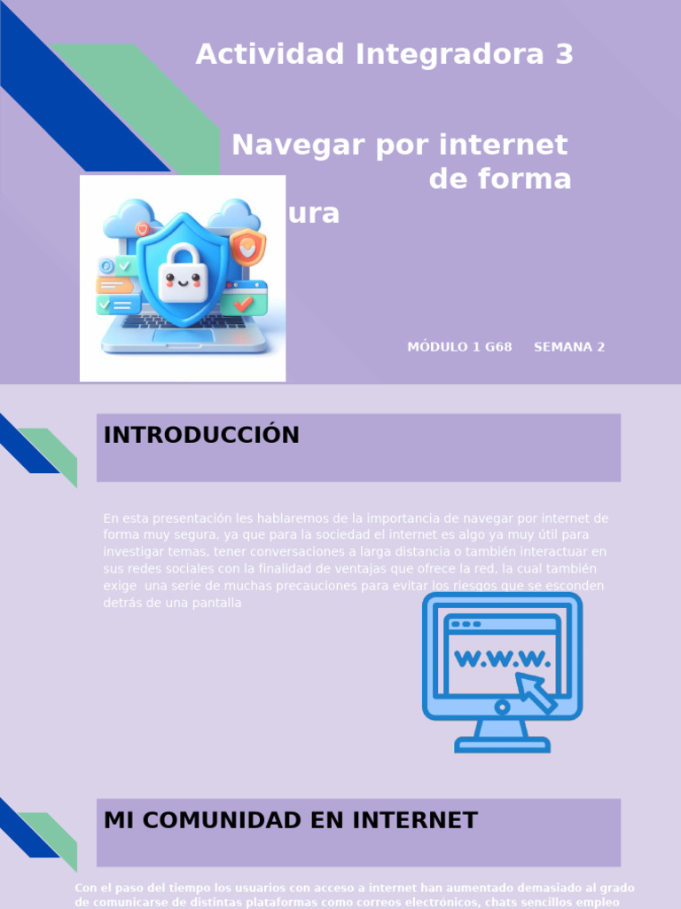 Actividad Integradora 3 Navegar Por Internet de Forma Segura | PDF ...