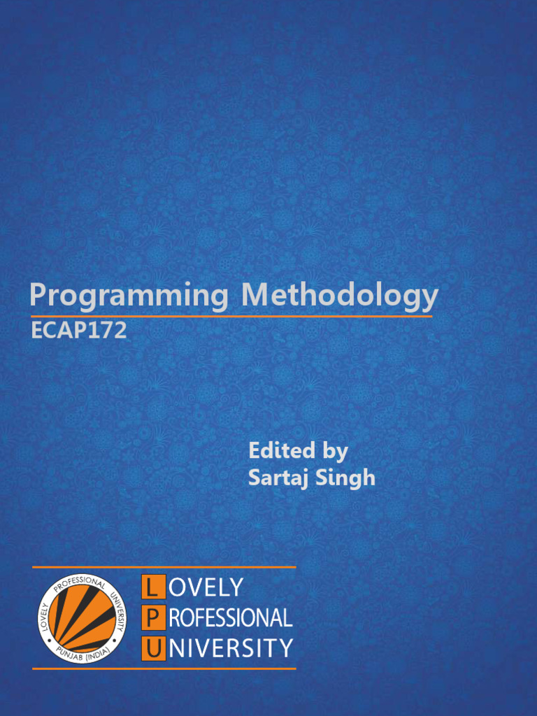 8238 Ecap172 Programming Methodology | PDF | Computer Programming | Assembly Language