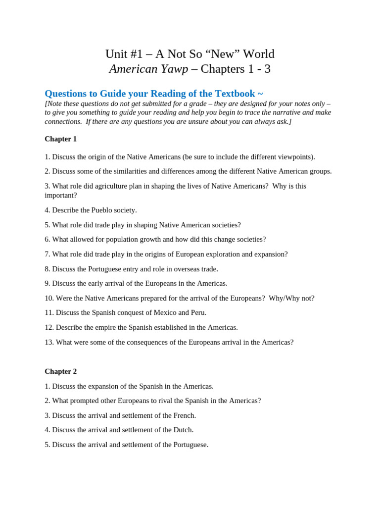 Colonial Beginnings: Key Insights | PDF | European Colonization Of The ...