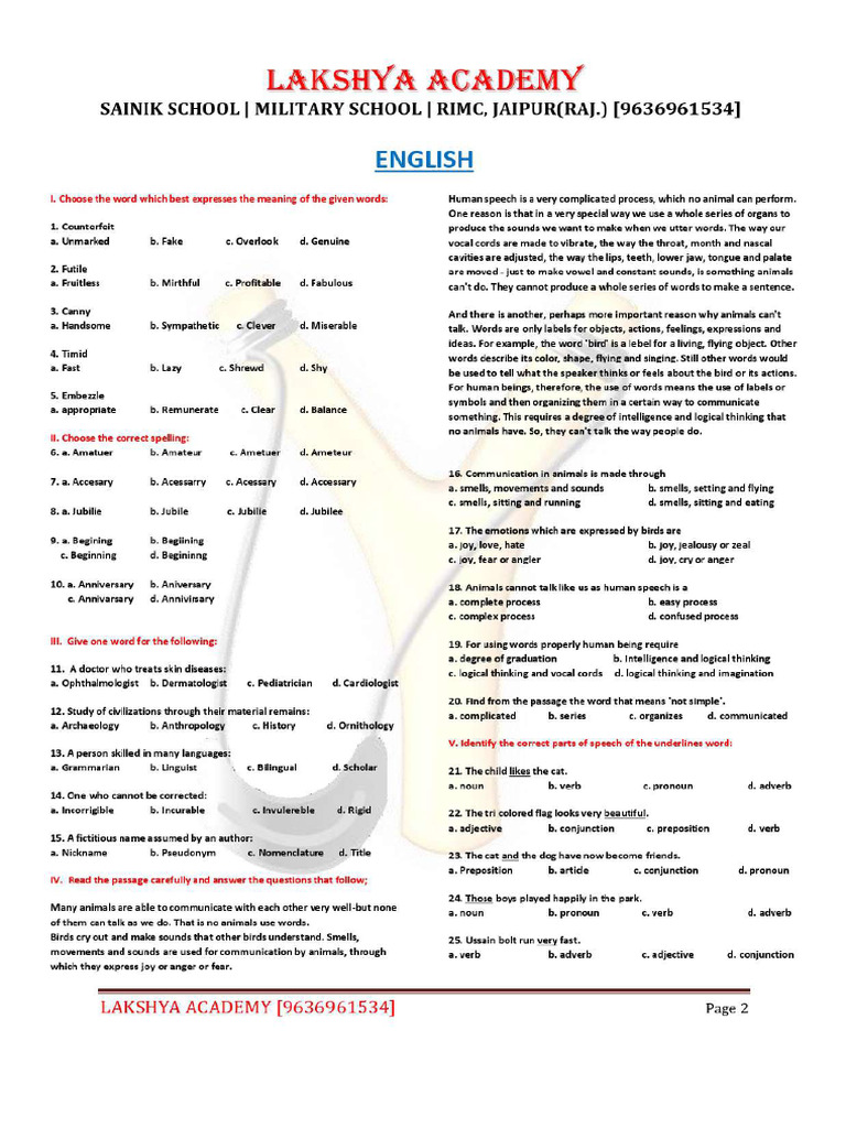 RMS CET MOCK#002 LAKSHYA ACADEMY (1) - Page-0001 | PDF