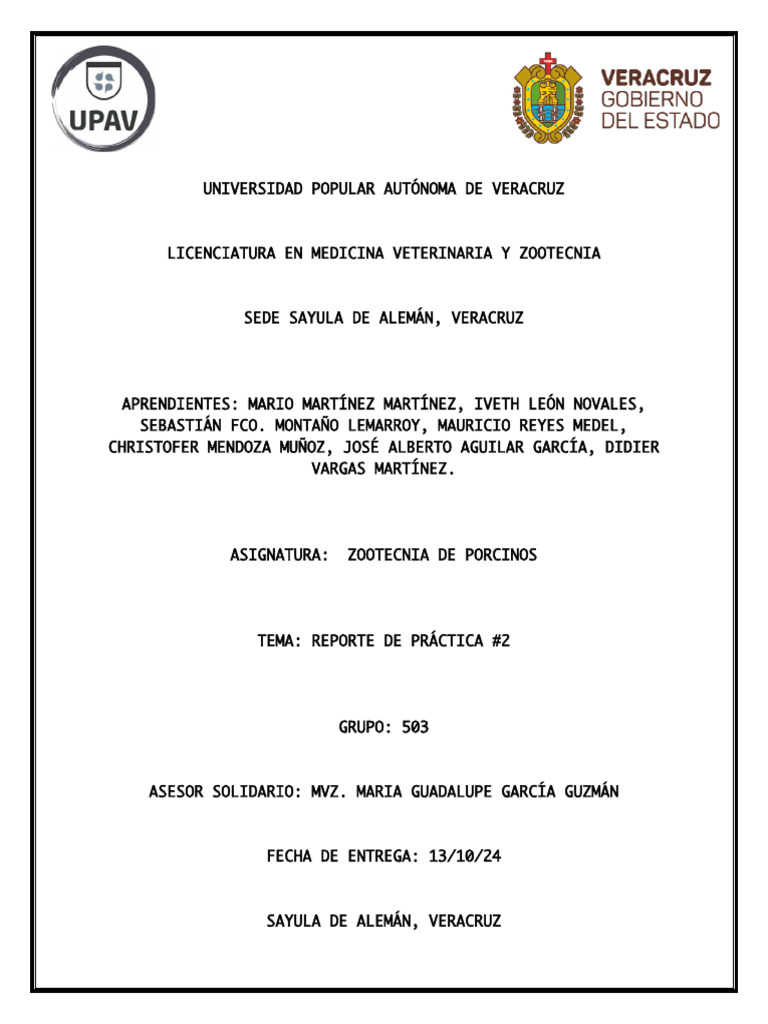 Reporte de Cerdo #2 | PDF | Salud y bienestar | Tecnología