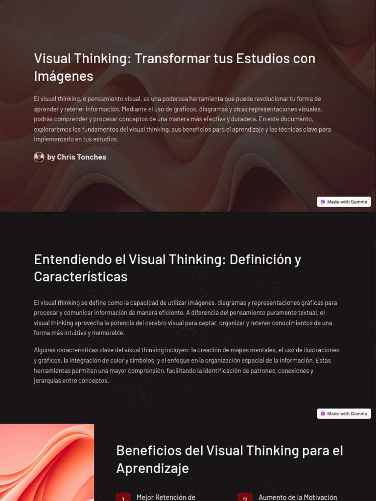 Mejora tus Estudios con Visual Thinking | PDF | Aprendizaje | Neurociencia