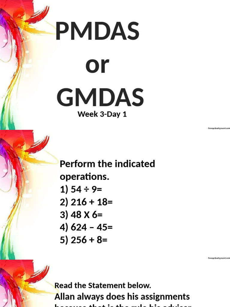 Q1 PPT Week 3 - Math 6 | PDF | Bracket | Multiplication