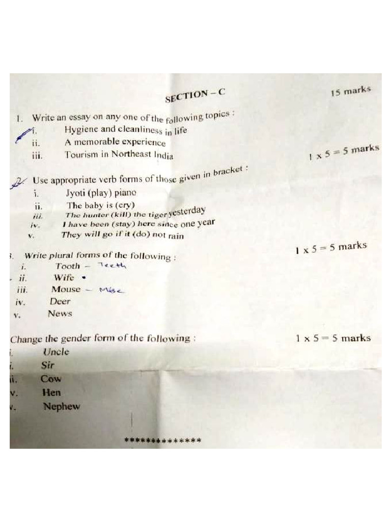 Group C Paper-1 | PDF