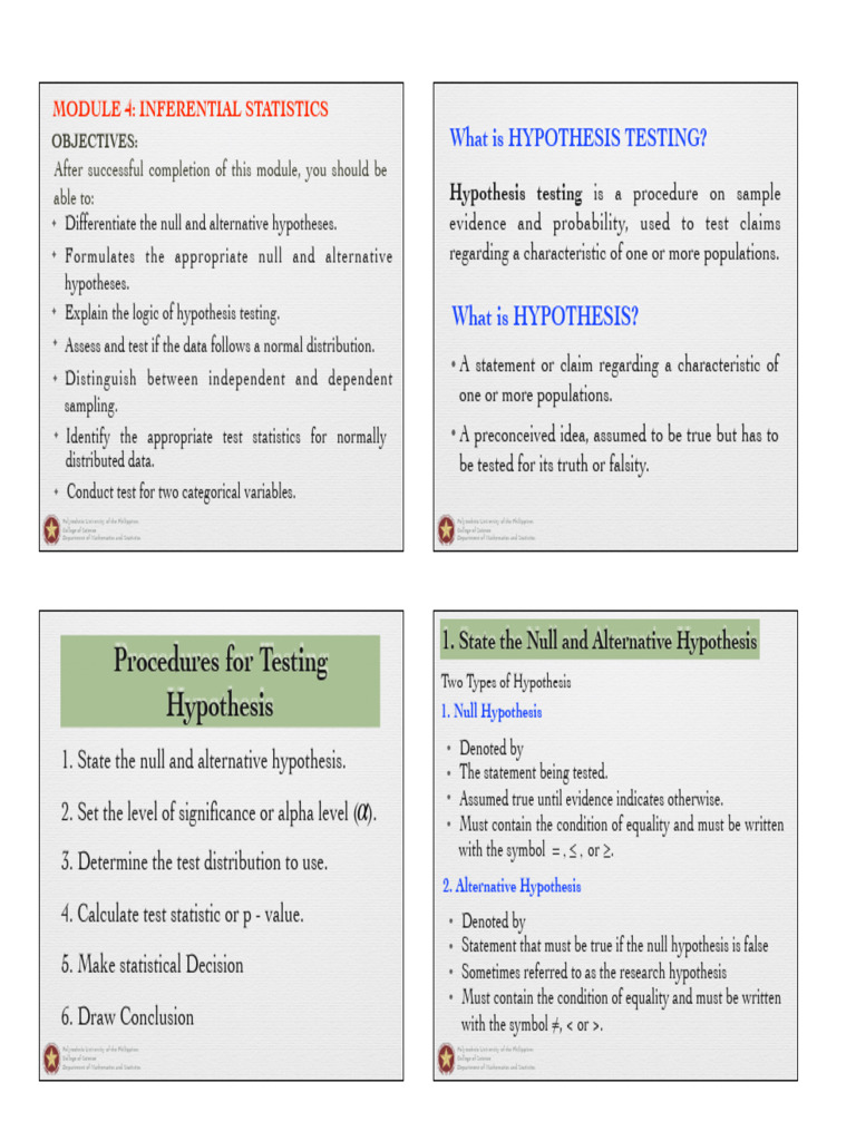 Inferential Statistics | PDF | Statistical Hypothesis Testing | Statistics
