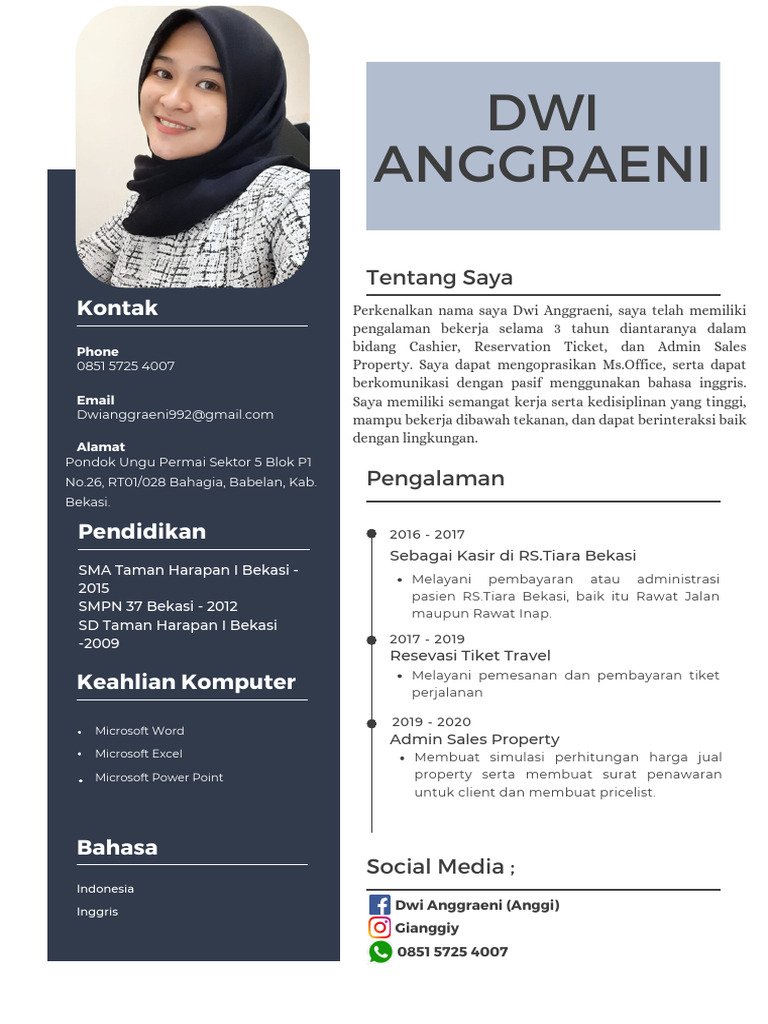 Contoh CV Yg Baik | PDF