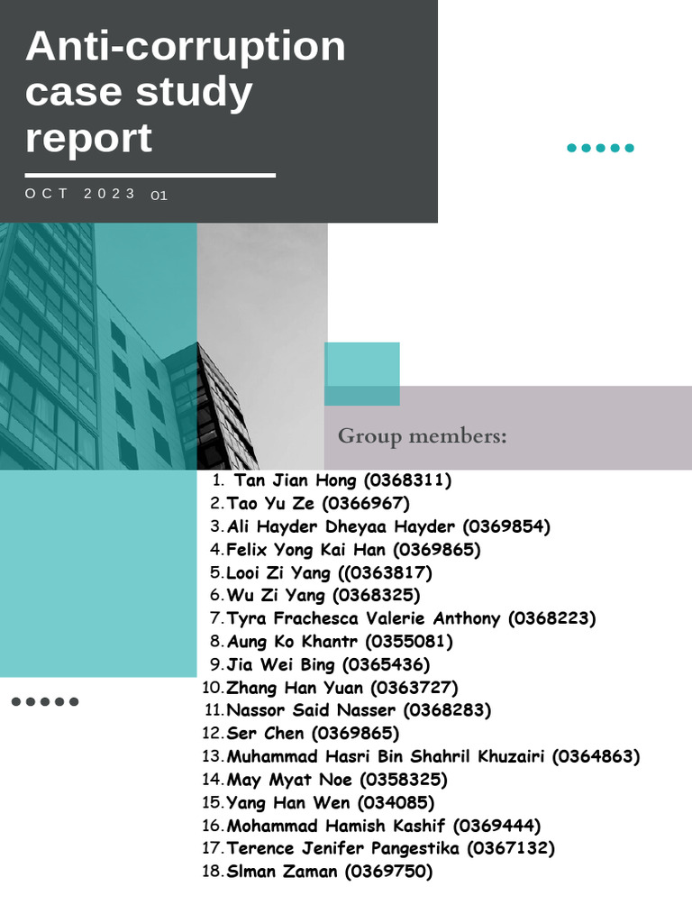 Anti-Corruption Case Study: 1MDB & Madoff | PDF | Crimes | Crime & Violence