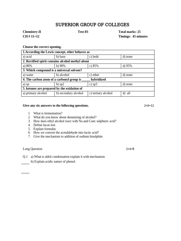 Chemistry Part 2 | PDF | Science & Mathematics