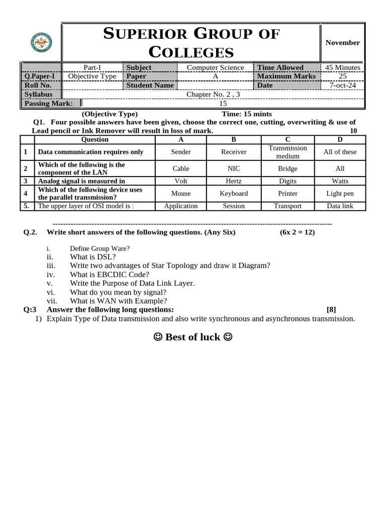Computer ch 2,3 | PDF | Network Topology | Telecommunications