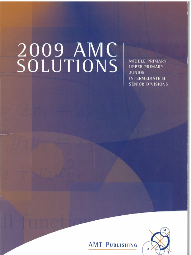 2009 AMC Solutions From JR | PDF