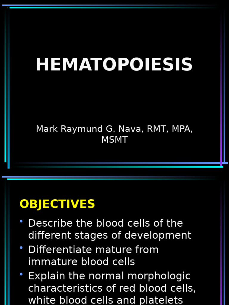 HEMATOPOIESIS | PDF | Lymphocyte | Red Blood Cell