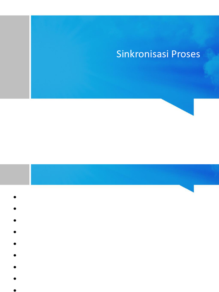 Pert 5 Sinkronisasi Proses | PDF | Komputer