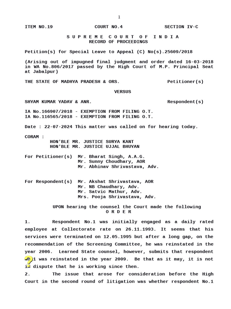 Daily Wagers Have No Vested Right To Regularisation 551832 | PDF ...