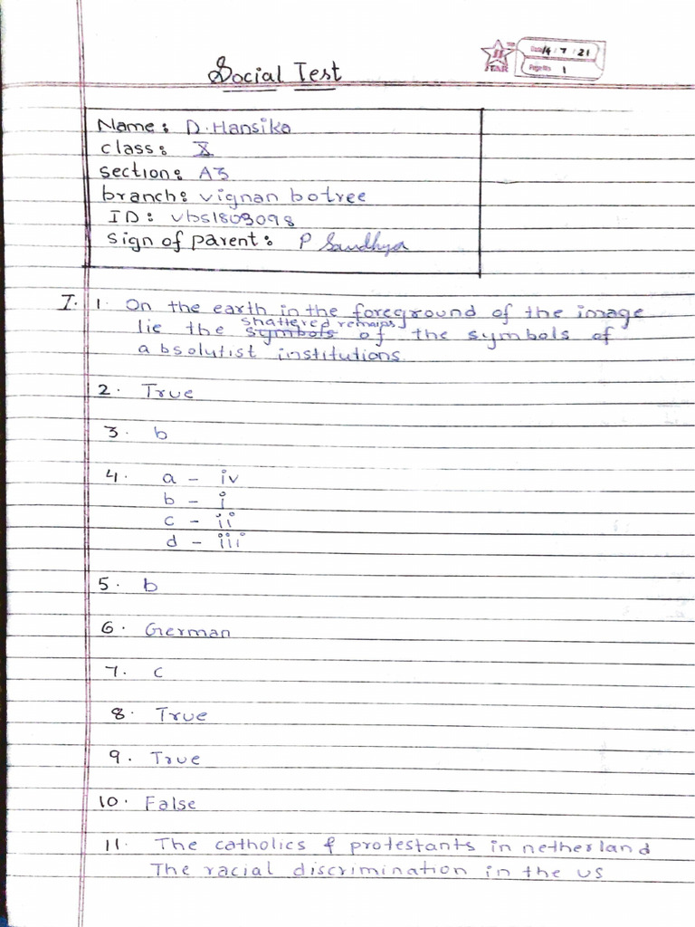 Social Test | PDF