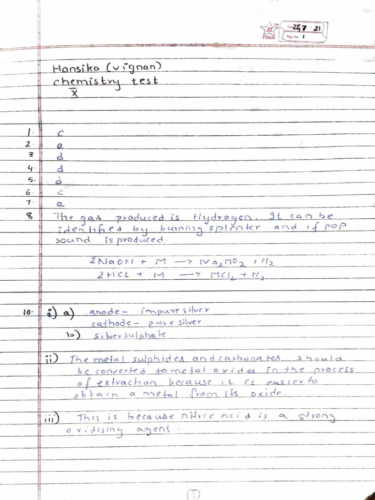 Chem Test | PDF