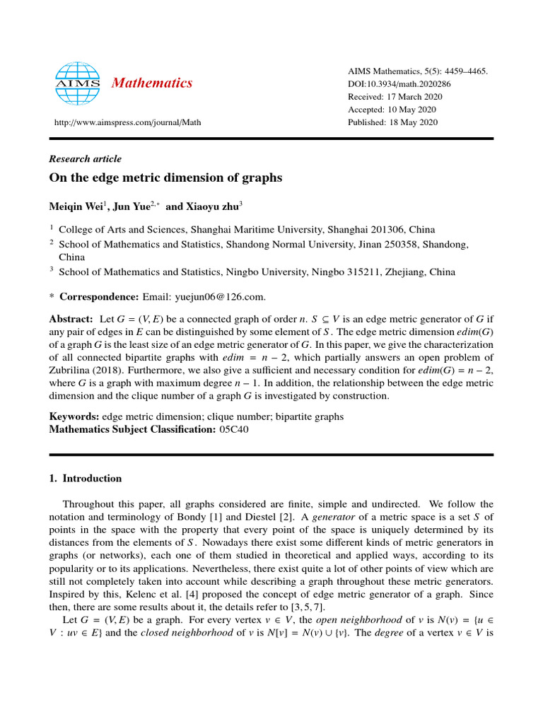 math-05-05-286 | PDF | Vertex (Graph Theory) | Graph Theory