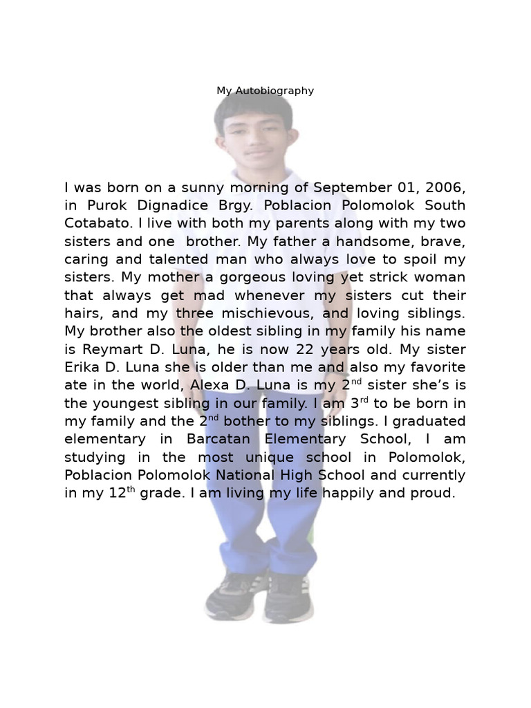 My Autobiography | PDF