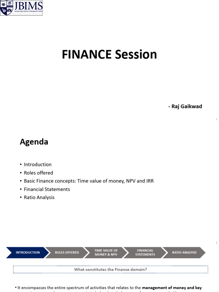 Finance_Session | PDF | Capital Budgeting | Net Present Value
