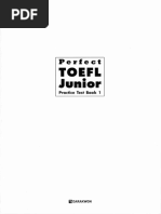TOEFL Junior 10 Practice Tests | PDF