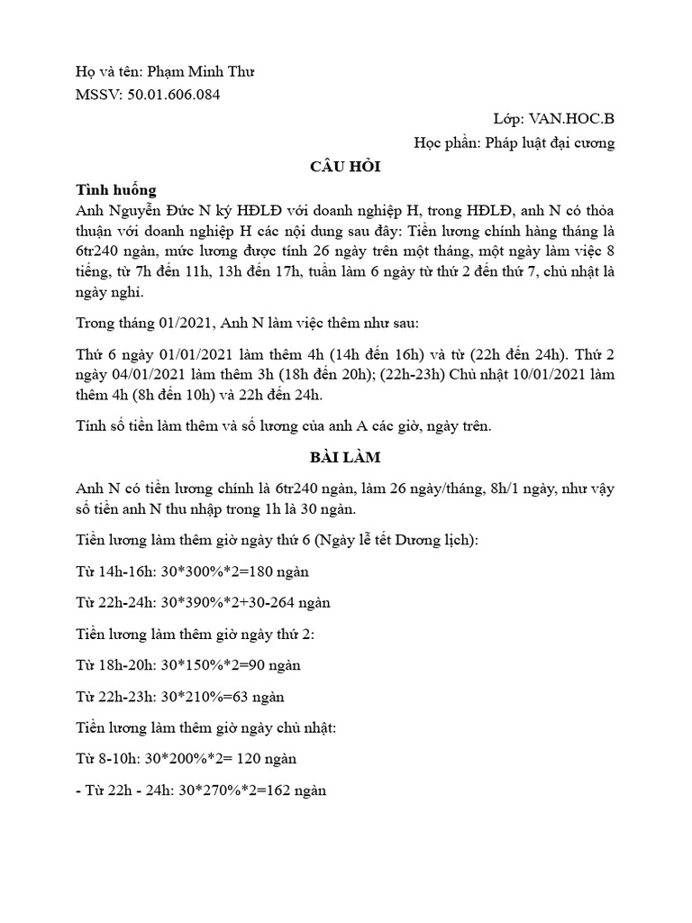 (PLDC) Xử lý tình huống 6.2.5 | PDF